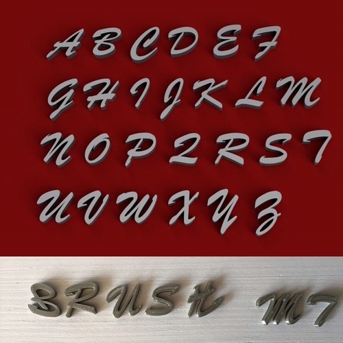 3D file BRUSH MT font uppercase 3D letters STL file 📁・3D printing idea ...